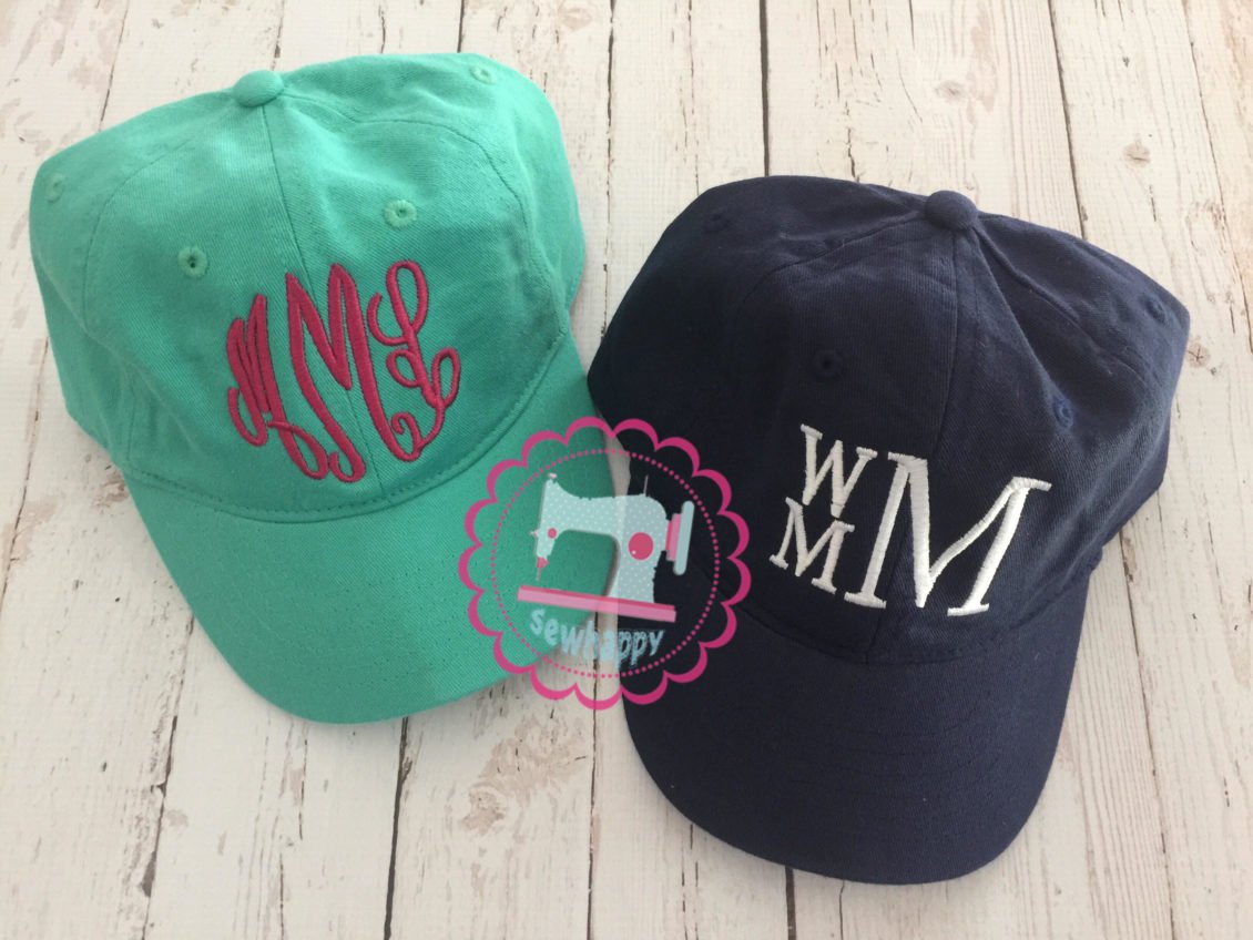 Kids Monogrammed Hats – Sew Happy Tn
