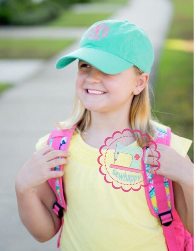 Kids Monogrammed Hats – Sew Happy Tn